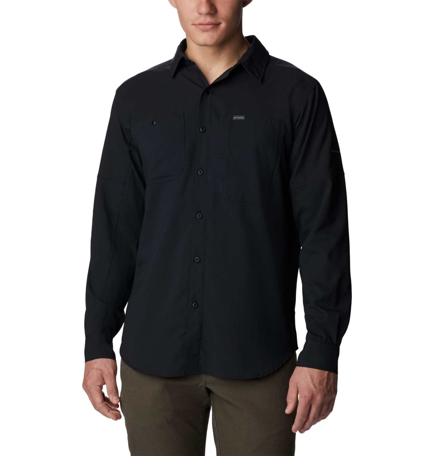 Columbia Men's Silver Ridge Utility Lite Long Sleeve, Ancient Fossil, Medium
