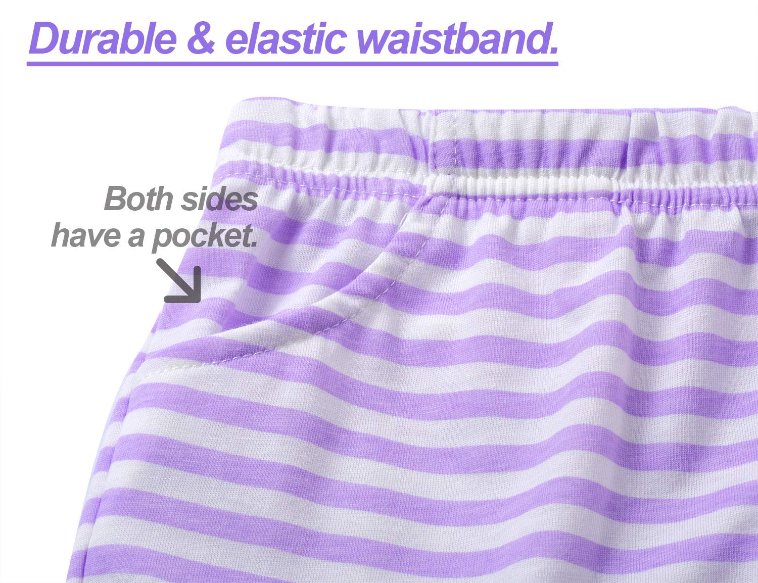 Cozchique Summer Pajamas For Girls – Stripe & Glittering Heart PJS Pal Cute Jammies Set Big Kids Size 12
