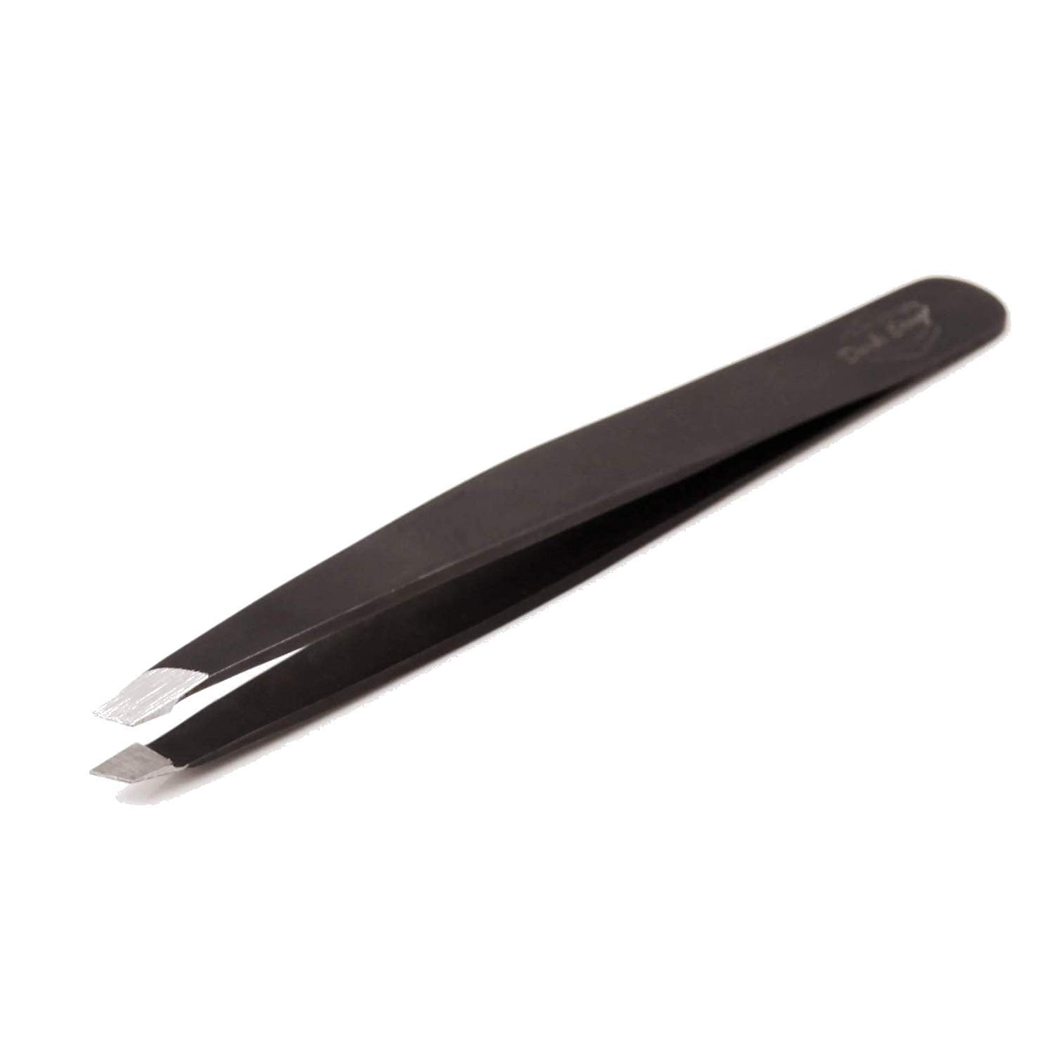 Dark Stag Men's Professional Tweezers with Sharp, Slanted Edge and Micro-fine Tip