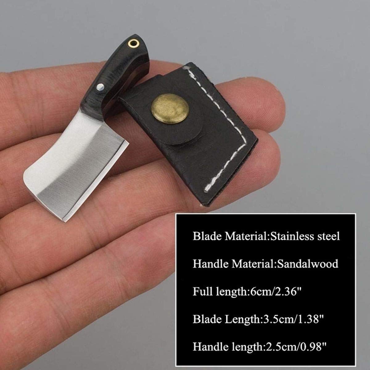 KOWAKA EDC Tool Mini Knife, Small Pocket Keychain Neck Blade Chef Knife (1)