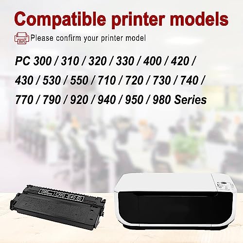 High Yield E40 Black Toner Cartridge (1491A002AA): NUC Compatible Cartridge E40 CRG-E40 Toner Replacement for Canon E40 Toner Cartridge PC 320 530 720 770 920 950 PrinterĀ - 1 Pack