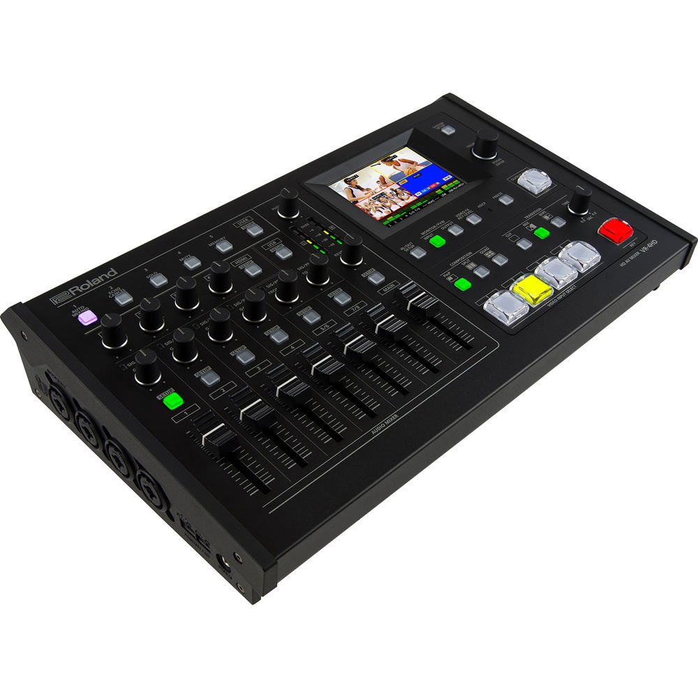 Roland VR-4HD HD AV Mixer with AKG K 240 Studio Pro Semi-Open Stereo Headphones & XLR Cable Bundle
