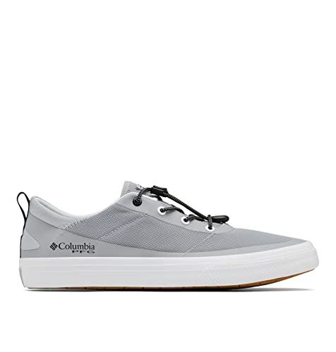 Columbia Men's Bonehead PFG Boat Shoe, Steam/Black, 11