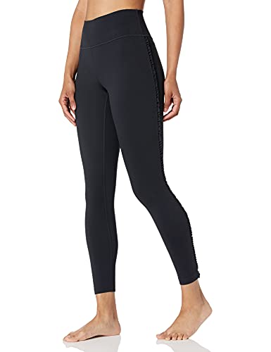 Core 10 Women's Standard Studiotech Icon Series High Waist 'Ruffle'Yoga Legging, Black XL (16)