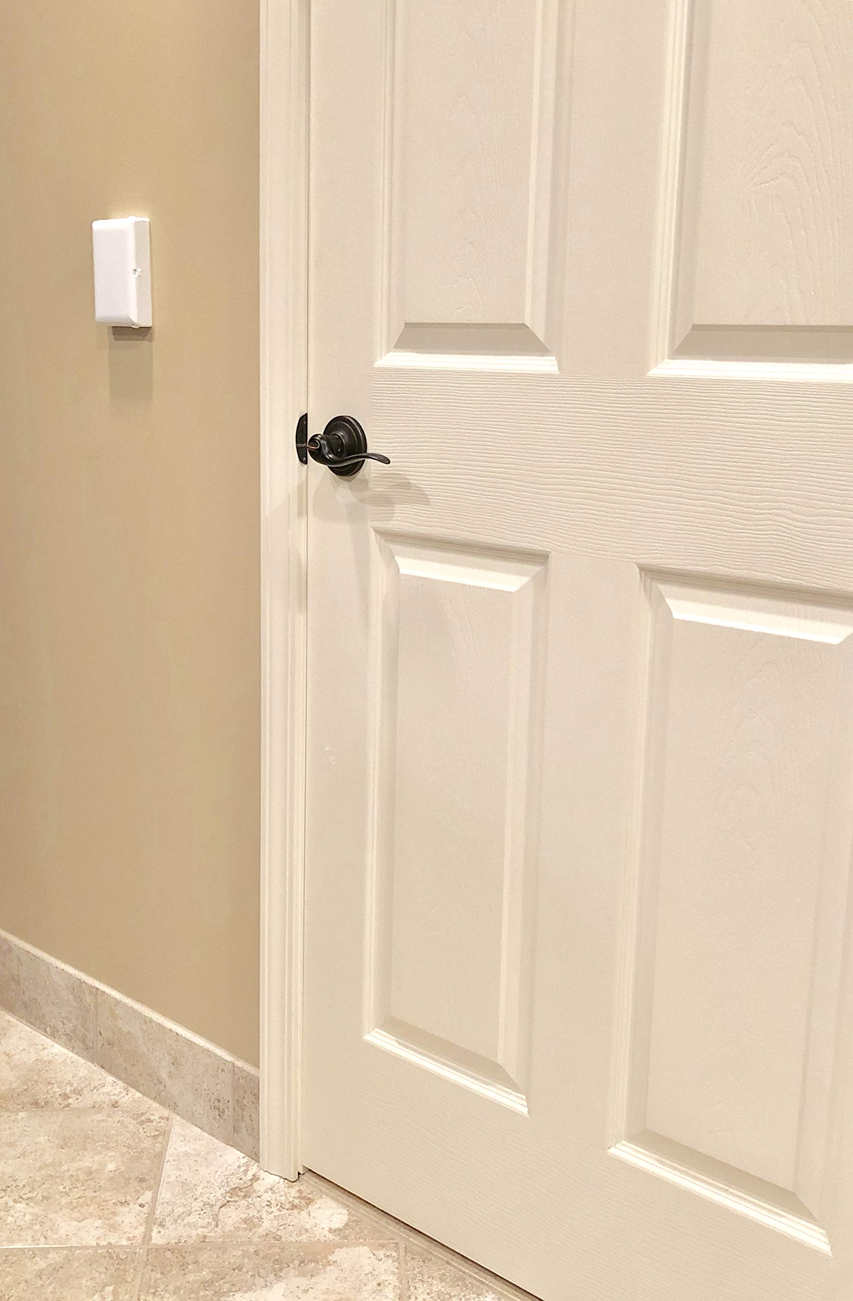 Child Be Safe Baby Toddler Pet Resistant Electrical Safety Cover Guard Home and Business for Decora Leviton Legrand Modern Wide Rocker Light Switch (1 Count, White)