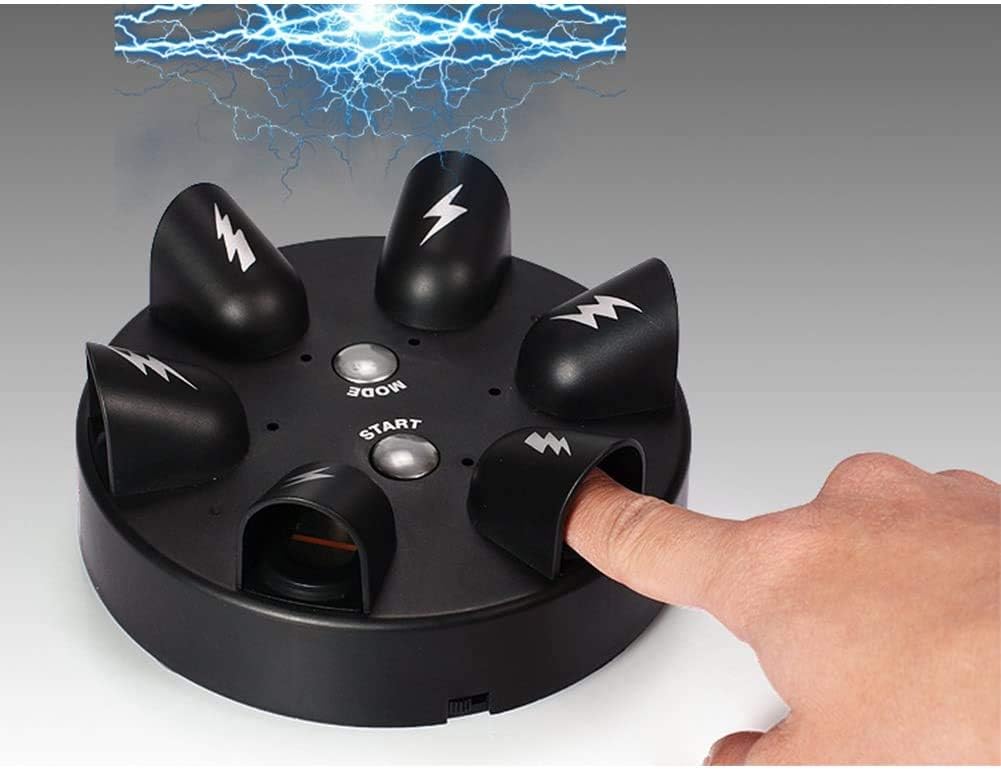 XIGUI Polygraph Electric Shock Game, Novel Truth Game, Party Game Analyzer, Gift for Adults & Kids, 6 Player Supported, Battery Powered