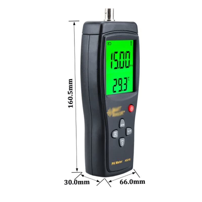 GHGHF Digital PH Meter Ph Meter PH Tester Smart Sensor 0.00~14.00pH Moistures Measuring Instrument Water PH Acidity Meter