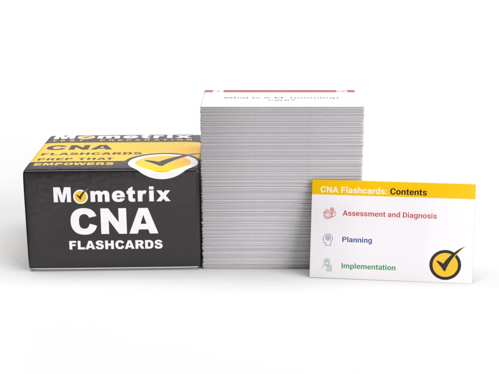 CNA Study Cards 2024-2025: CNA Test Prep with Practice Test Questions for the Certified Nursing Assistant Exam [Full Color Cards]