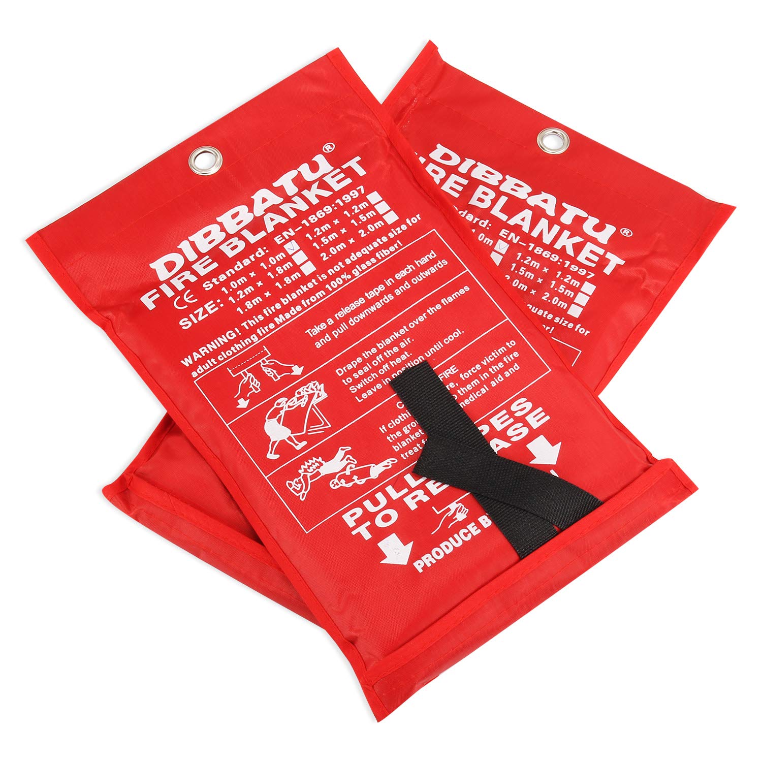 DIBBATU Fire Blanket for Home and Kitchen, Fire Blankets Emergency for Home, Emergency Fire Retardant Blankets for House, Fireproof Blanket Welding Blanket for Kitchen,Fireplace, Grill, BBQ…