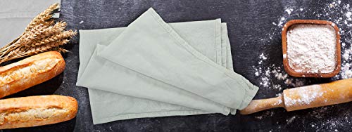 Royale Linens Flour Sack Dish Towels - 28" X 28" Kitchen Towel - Super Absorbent White Flour Sack -100% Ring Spun Cotton -Tea Towels - For Embroidery, Cloth Diapers, Cheese Strainers -(12 Pack, White)