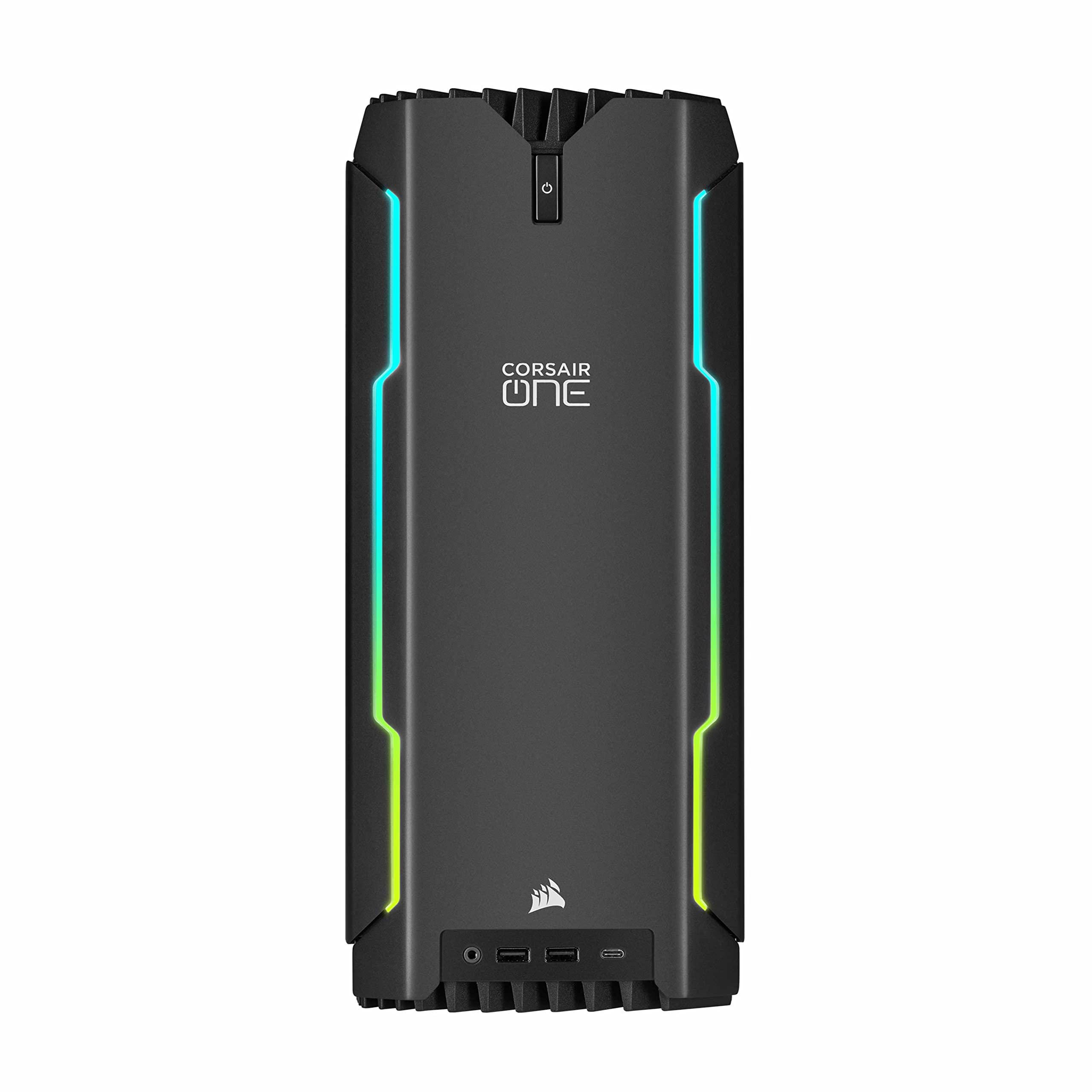 Corsair ONE i300 Compact Gaming PC (Intel Core i9-12900K CPU, NVIDIA GeForce RTX 3080 Graphics, 32GB Vengeance DDR5 Memory, Thunderbolt 4, Windows 11 Pro) Black