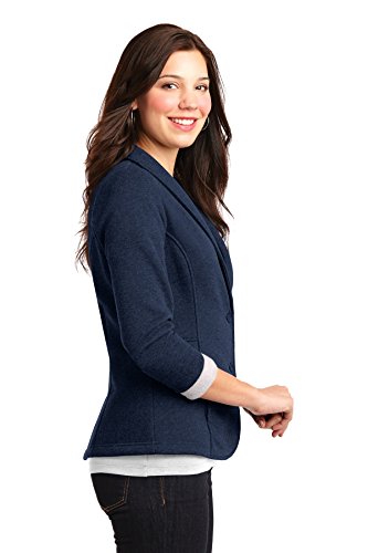 Port Authority Ladies Fleece Blazer M Dark Navy Heather