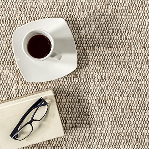 nuLOOM Elfriede Farmhouse Jute Blend Accent Rug, 3x5, Natural