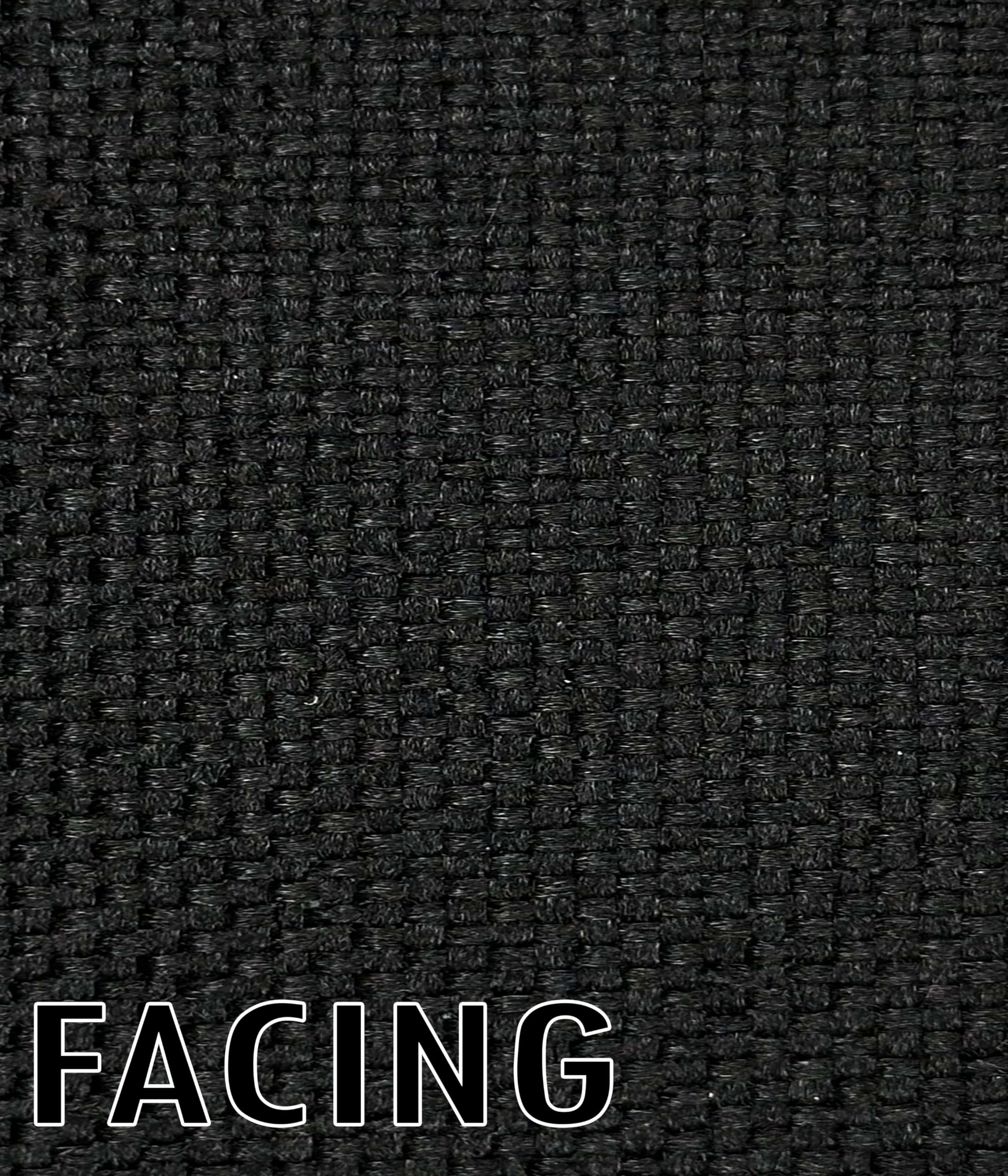 Hawick Tweed Fabric for Automotive and General Upholstery - 54 Inches Wide, Sold by The Continuous Yard (Black)