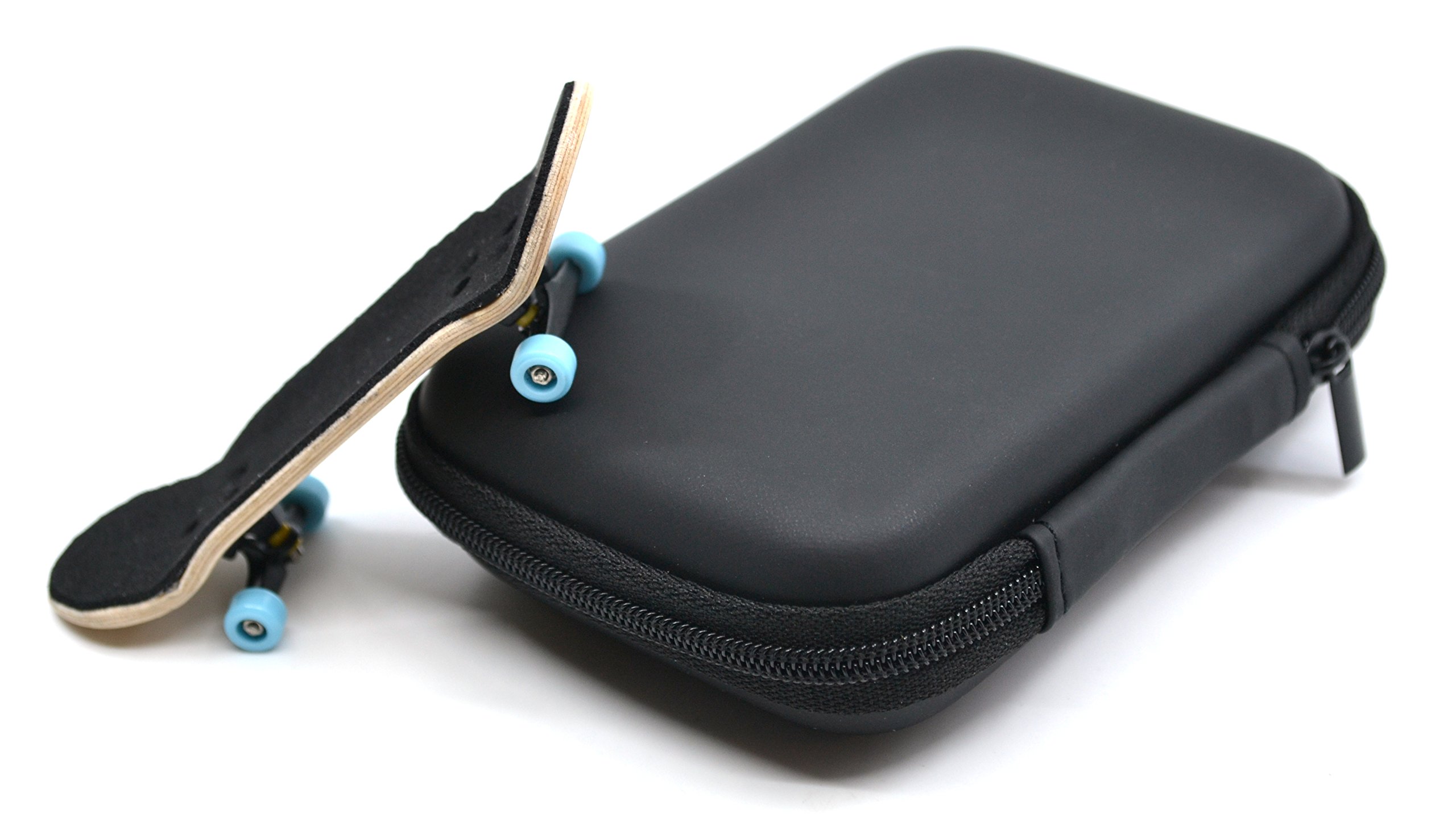Teak Tuning Fingerboard Travel Carry Case, Mini - Hard Protective Shell, Black - 4.5" x 3" x 1.5" Mini Version