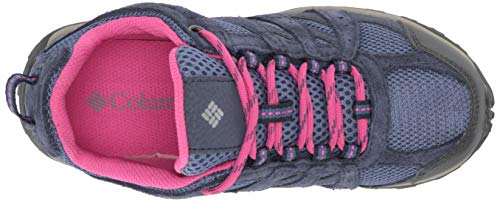 Columbia Unisex Child Redmond Waterproof Hiking Shoe, Bluebell/Pink Ice, 3 Big Kid US