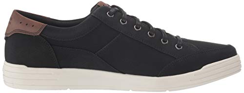 Nunn Bush Men's KORE City Walk Oxford Athletic Style Sneaker Lace Up Shoe Black, 12 W US