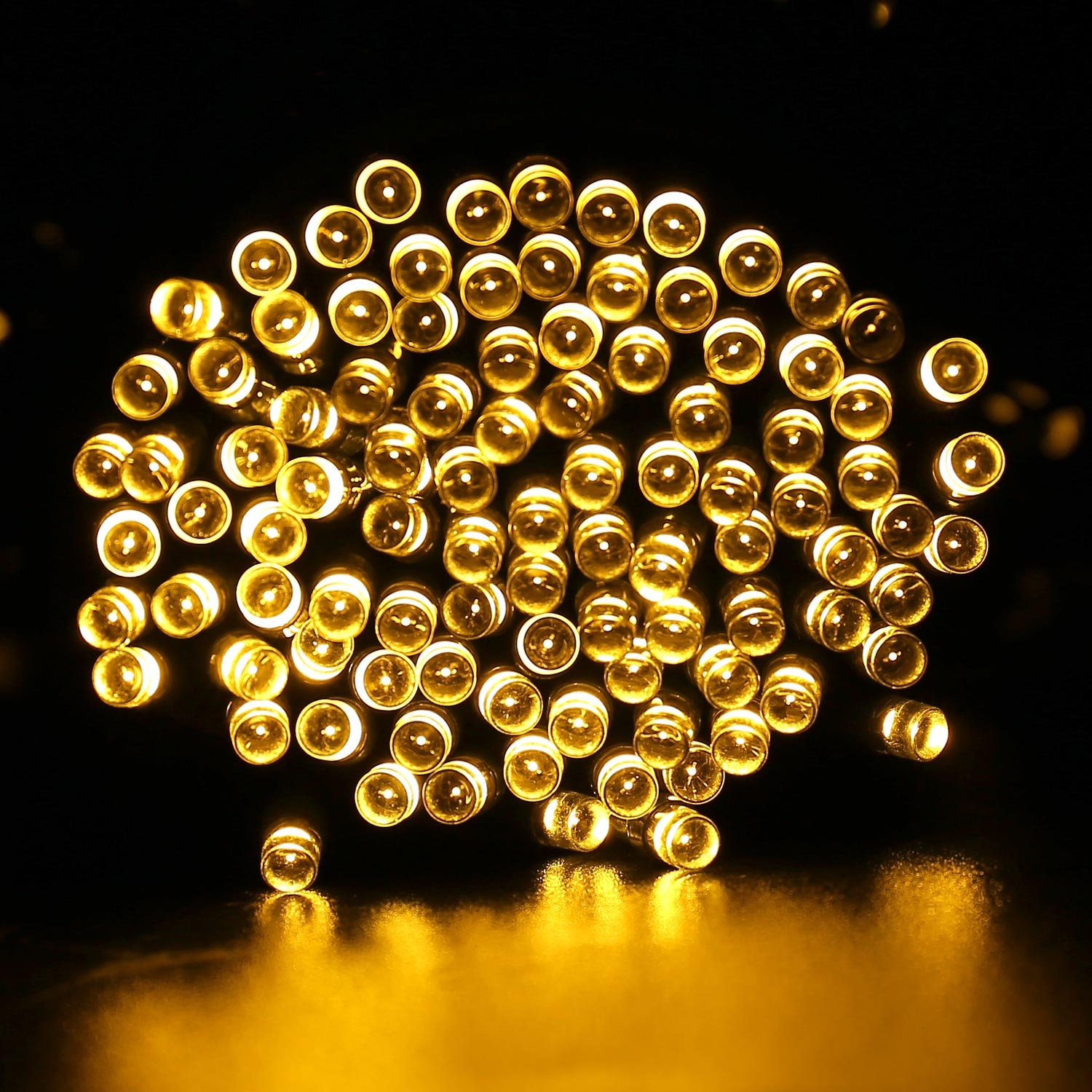 Qedertek 2 Pack Solar Lights Outdoor, 72ft 200 LED Solar String Lights 8 Modes Solar Lights Waterproof Decorative Lights String for Home, Patio, Lawn, Garden, Wedding, Party Decorations(Warm White)
