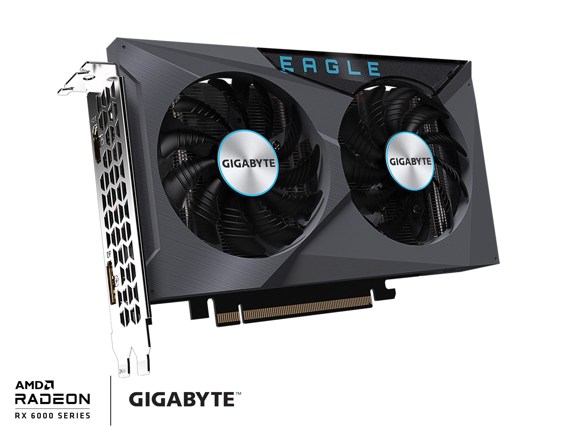 Gigabyte Radeon RX 6400 Eagle 4G Graphics Card, WINDFORCE 2X Cooling System, 4GB 64-bit GDDR6, GV-R64EAGLE-4GD Video Card