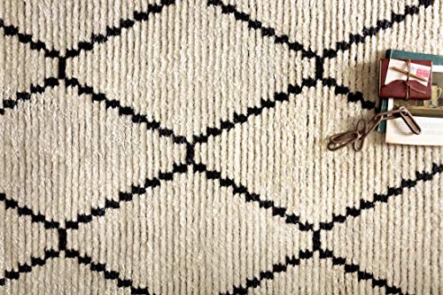 Chris Loves Julia x Loloi Alice Collection ALI-04 Cream / Charcoal 18" x 18" Sample Rug