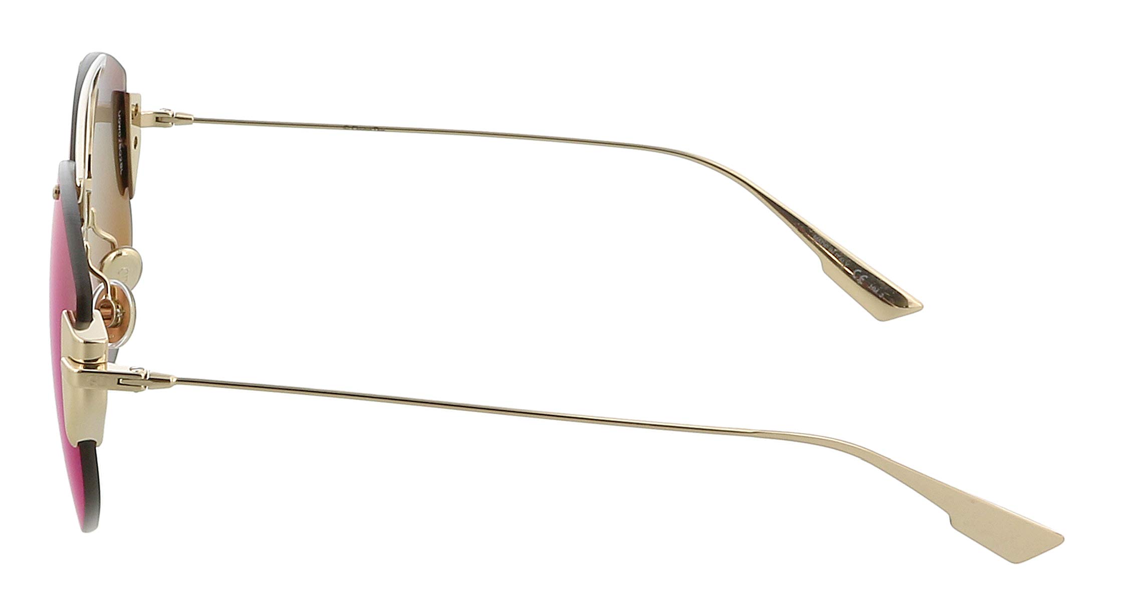 Christian Dior Stronger J5G SQ Sunglasses Gold Frame Gold Mirror Lenses, 58-18-145