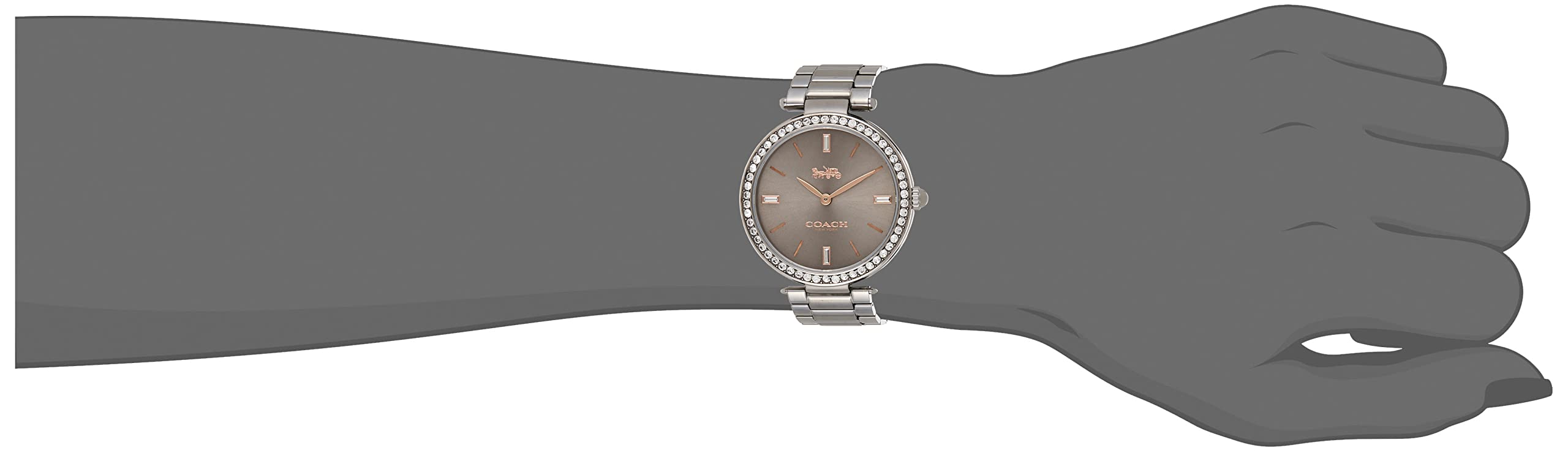 COACH Analog Business Quartz Ladies New York Crystal Diamond 14503424