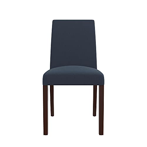 DHP Parsons Upholstered Dining Chair, Set of 2, Navy Linen