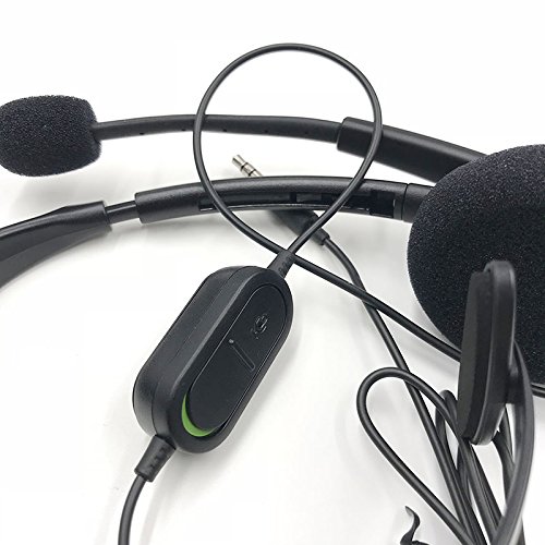Replacement Black Wired Chat Chatting Gamer Headset Headphone with Mic Microphone for Xbox One Slim Xbox One S