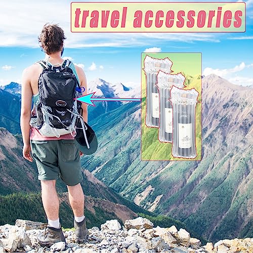 STAYWILD 10 Packs Wine Travel Inflatable Bag Airplane | Wine Bottle Travel Protector Bags | Bubble Travel Camping Wrap Pouches Packing for Wine Bottles(10)