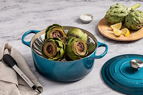 Le Creuset Enameled Cast Iron Signature Round Dutch Oven, 4.5 qt., Deep Teal
