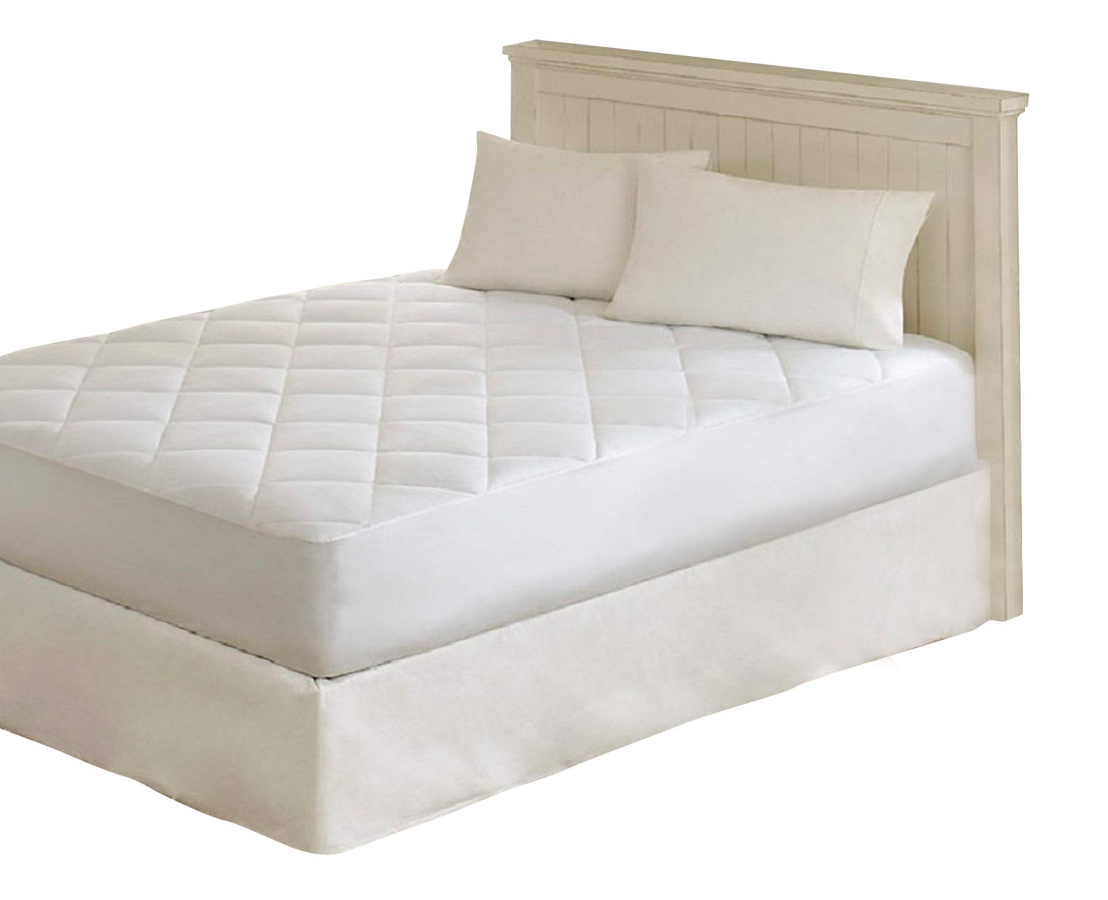 Mattress Pads, Quilted Mattress Topper-Hypoallergenic Waterproof Protector (King, Size)