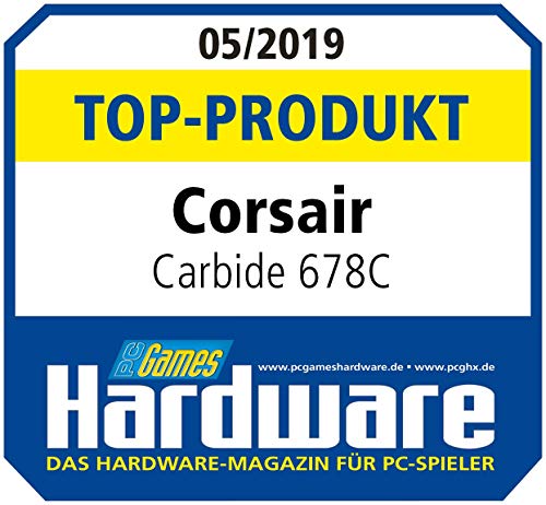 Corsair Carbide Series 678C Low Noise Tempered Glass ATX Case, Black