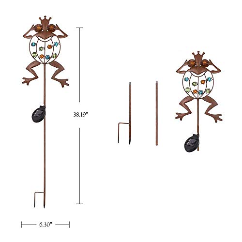 Chlggzw Solar Garden Lights Frog Shape Light LED Lamp Waterproof Solar Led Lights Outdoor Lighting Night Light for Decorative Home Garden