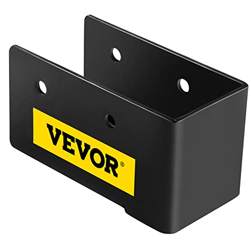 VEVOR Concealed Joist Hanger, 2"x4" Outdoor Accent Concealed-Flange, Pack of 24 Concealed Joist Bracket, Q235 Steel Plate Powder-Coated Concealed Face Mount Joist Hanger for 2"x4" Beam Swing, 3.7"