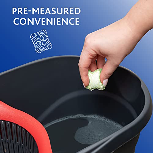 O-Cedar EasyWring RinseClean Microfiber Spin Mop & Bucket Floor Cleaning System & PACS Hard Floor Cleaner & PACS Hard Floor Cleaner, Lavender Scent 10ct (1-Pack)