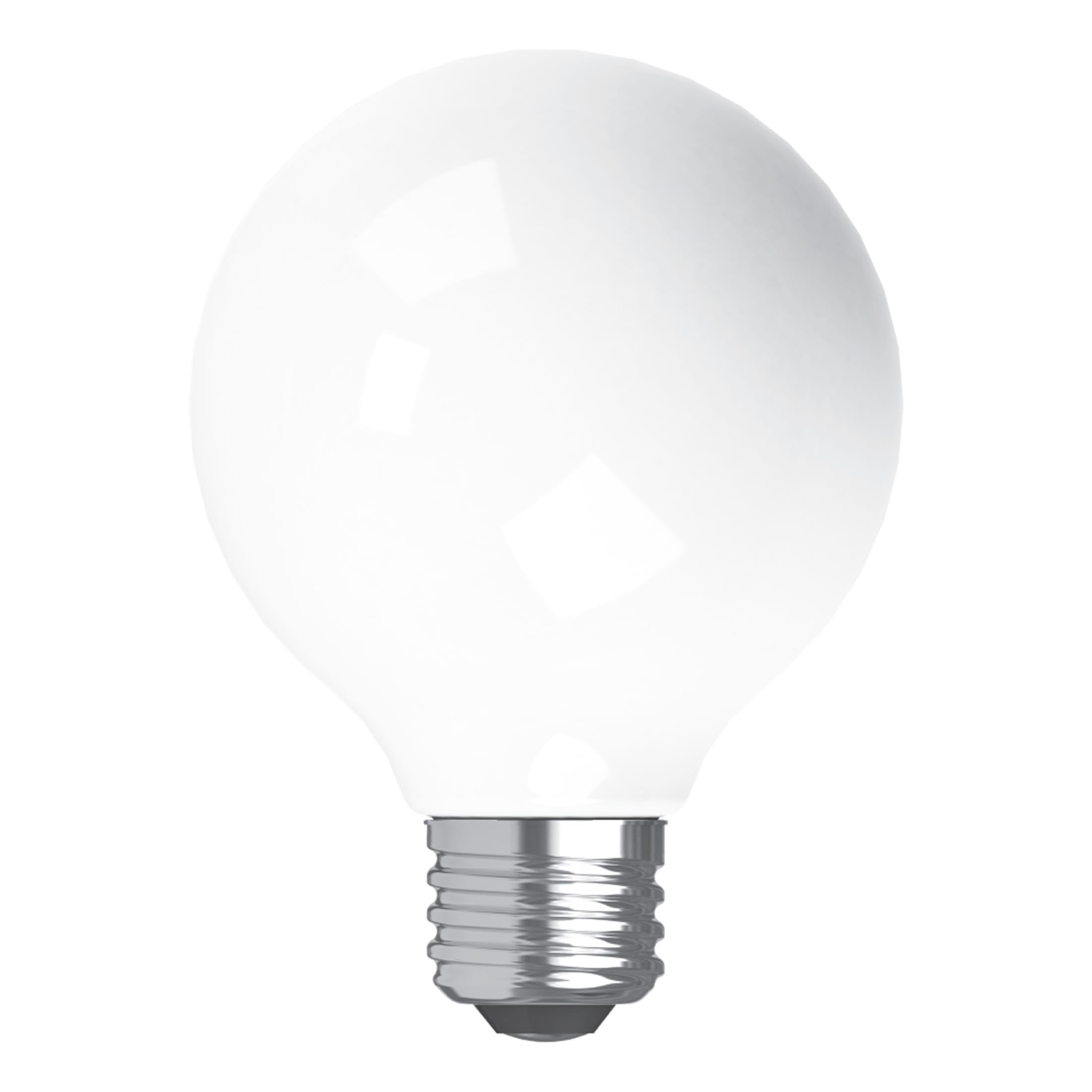 GE Relax LED Light Bulbs, 60 Watt, Soft White, G25 Globe Bulbs, Frosted, Medium Base (3 Pack)