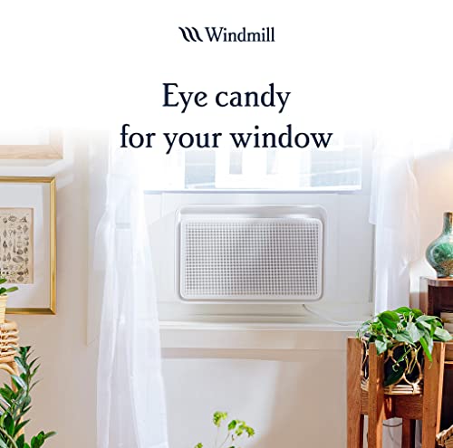 Windmill Air Conditioner Smart Home AC Unit - Easy to Install, Quiet, and Energy Efficient - Side Insulation - Auto-Dimming LED Display - App and Voice-Enabled - 6000 BTU - Designed in the USA
