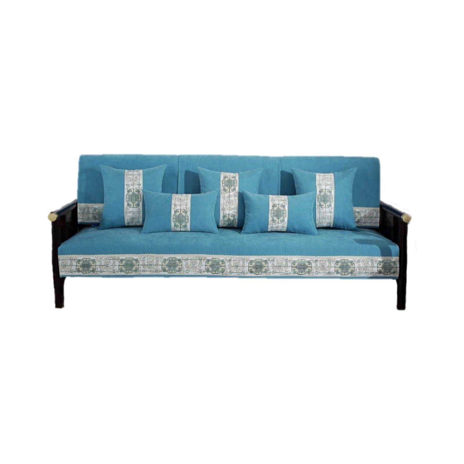 DCOT Solemn Sofa Cushion Four Seasons Universal Washable Not Easy to Wrinkle Not Easy to Slip Sand Release Sofa Cushion (Color : D, Size : 110 * 210)