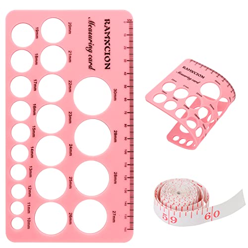 Nipple Ruler, Nipple Rulers for Flange Sizing Measurement Tool, Silicone & Soft Flange Size Measure for Nipples, Breast Flange Measuring Tool Breast Pump Sizing Tool - New Mothers Musthaves (Pink)