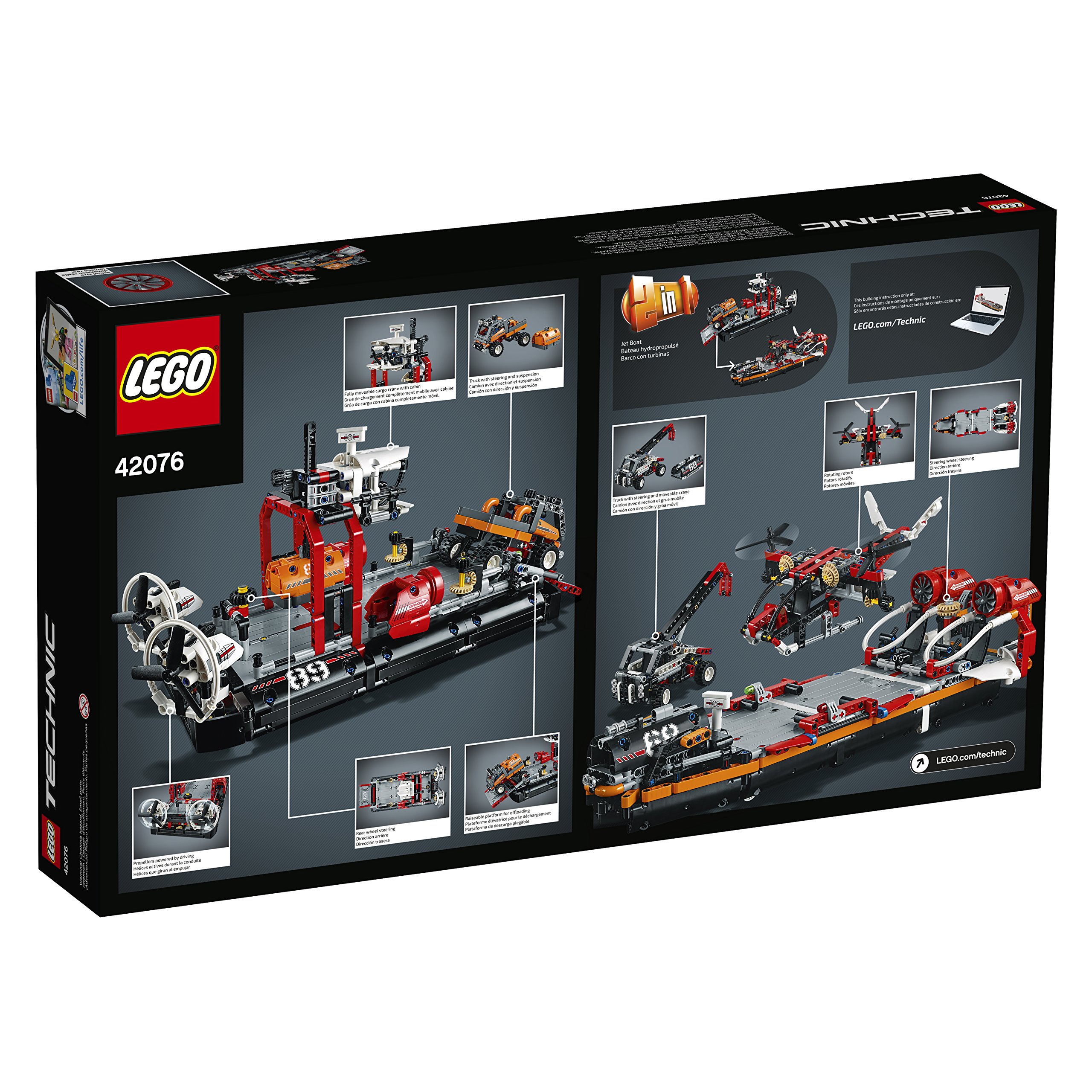 LEGO Technic Hovercraft 42076 Building Kit (1020 Pieces)