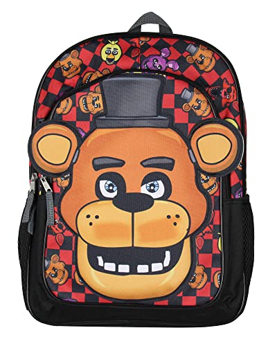 Five Nights at Freddy's 3D Freddy Fazbear Let's Eat 16" Kids School Travel Backpack