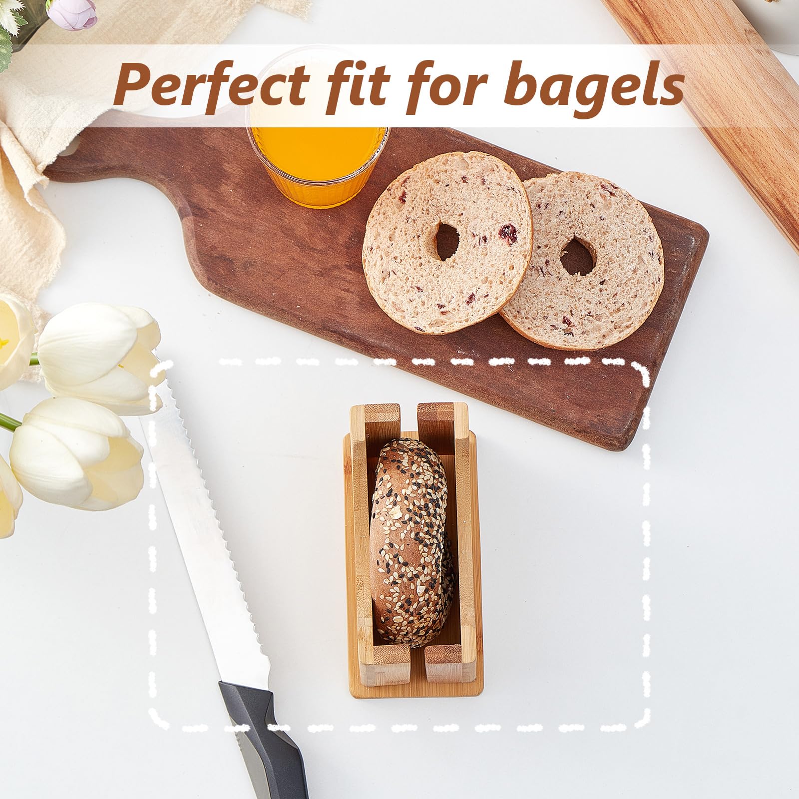 CoziCorner Precision Bagel Slicer: Effortlessly Slice and Enjoy Perfect Bagels Every Time