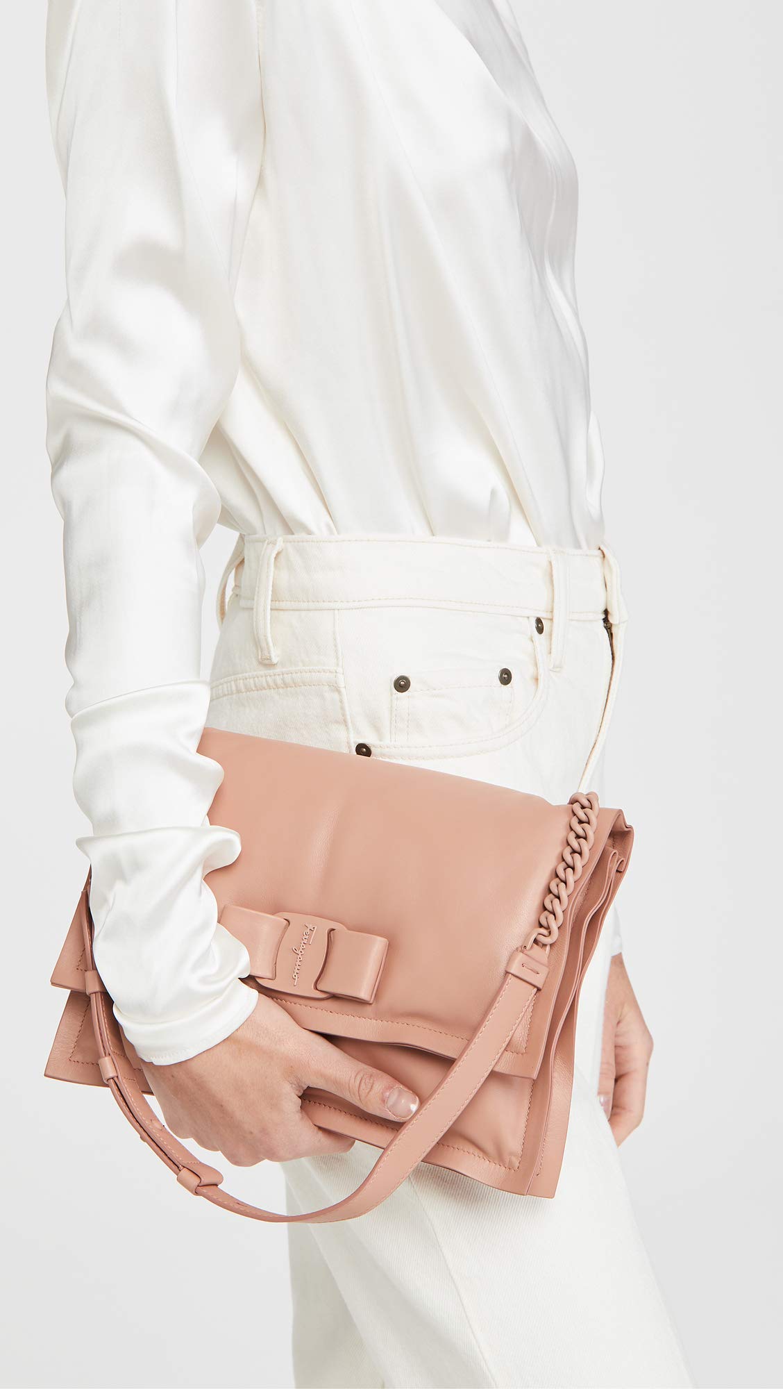 Salvatore Ferragamo Viva Shoulder Bag New Blush One Size