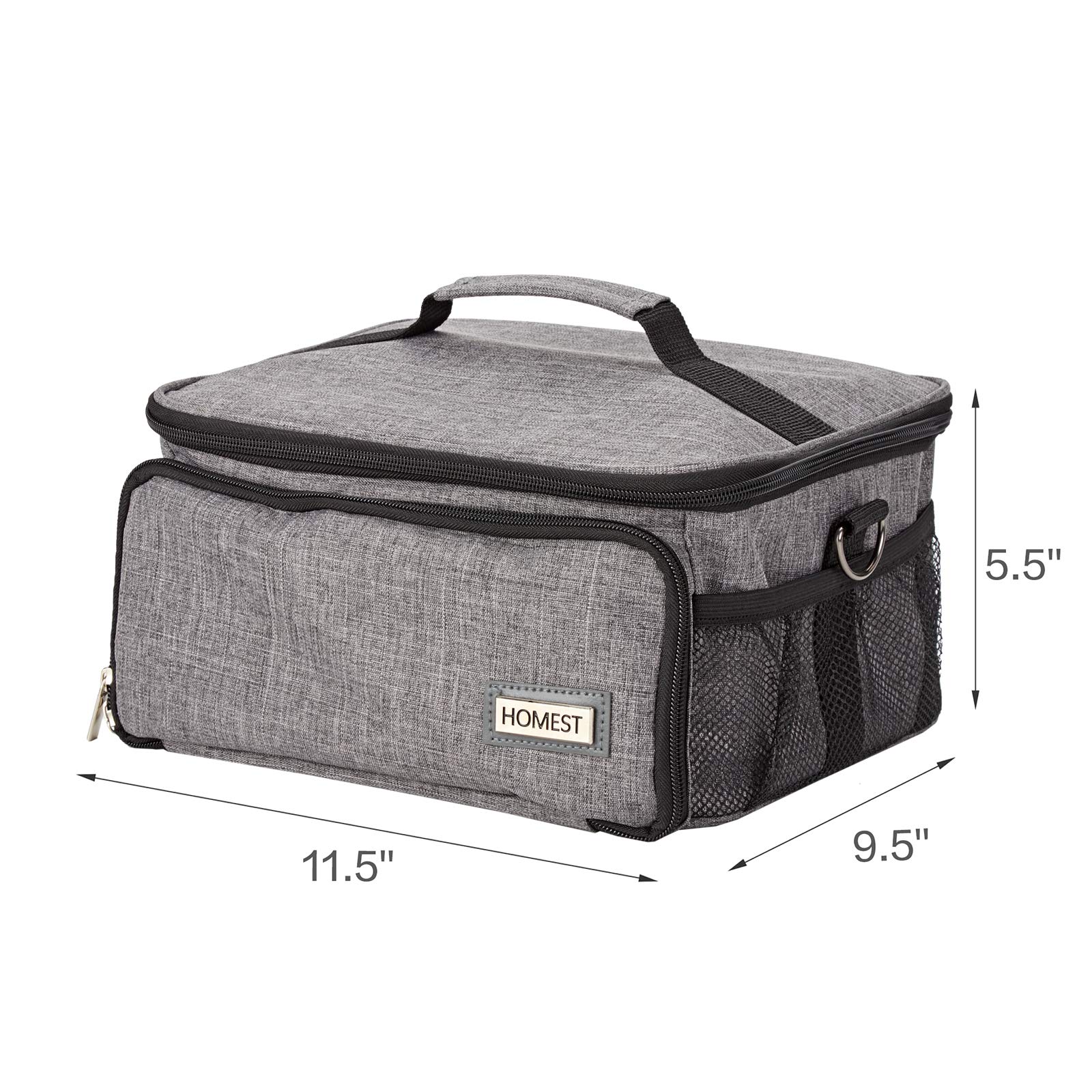 HOMEST Carrying Case for Cricut Joy and Cricut Easy Press Mini, Portable Tote Storage Organizer Bag with Handle for Pens and Craft Tool Set, Purple