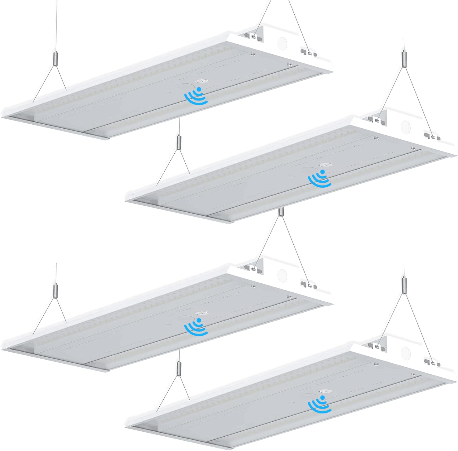 G GJIA 2FT LED Linear High Bay Shop Light, 210W UL Listed High Bay LED Shop Lights Fixture, 31500LM LED Shop Light 120-277V, 150LM/W LED High Bay Light for Shop Garage Warehouse, 4 Pack
