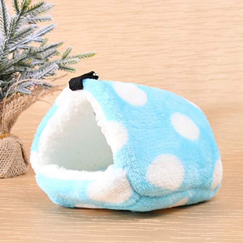iplusmile 2pcs for Pig Bed Chinchilla Hammock, Xsblue Ferret Beds Plush Blue,Size Animals Blue Be Fleece Hanging Small and Mice Nest Soft - Hideaway Cotton L Bed, Hideout Hideout, Sleeping