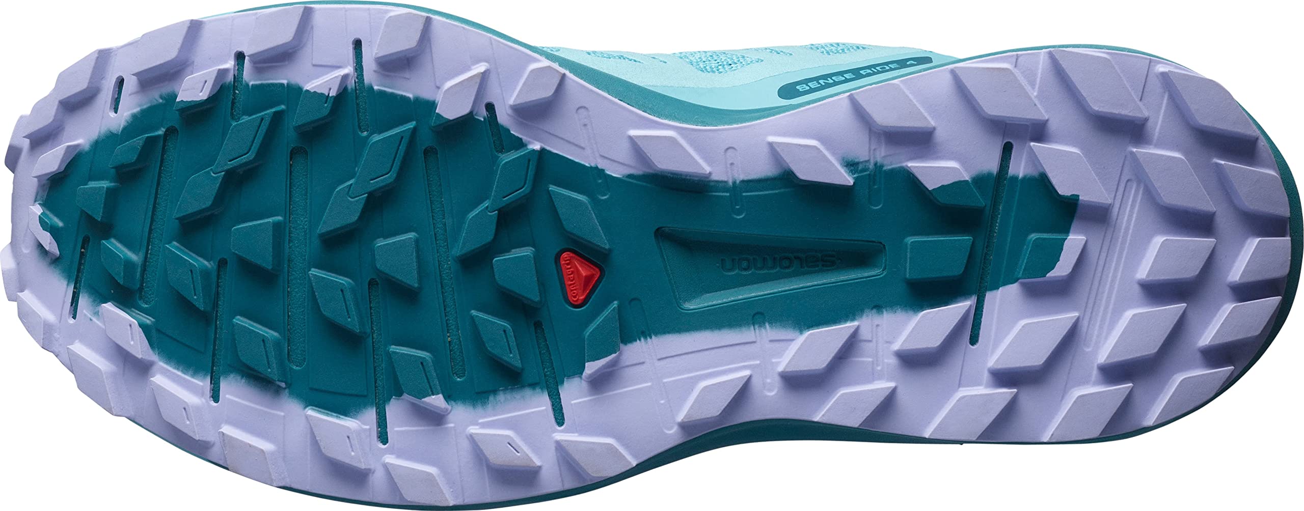 Salomon Sense Ride 4 Running Shoes for Women Trail, Delphinium Blue/Mallard Blue/Lavender, 5