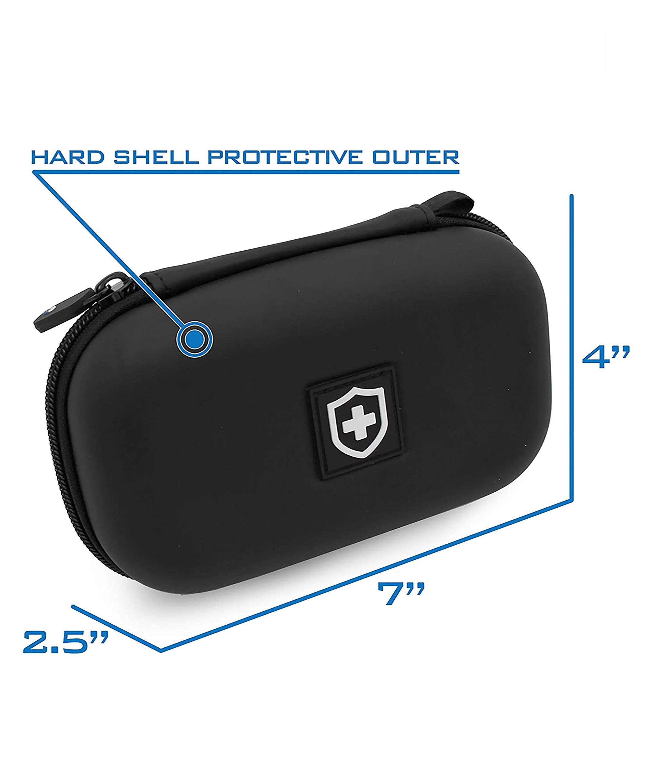 Casematix Compact Insulated Asthma Inhaler Travel Bag Case Compatible with Chamber Inhaler Spacer, Masks and More - Does Not Fit Spacers Longer Than 6.25 inches, Includes CASE ONLY