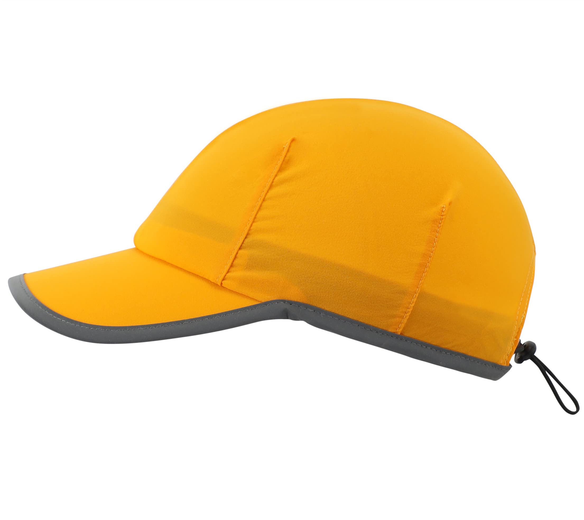Connectyle Outdoor Breathable Relaxed Fit Running Hat Quick Dry Adjustable Tennis Sports Cap Orange