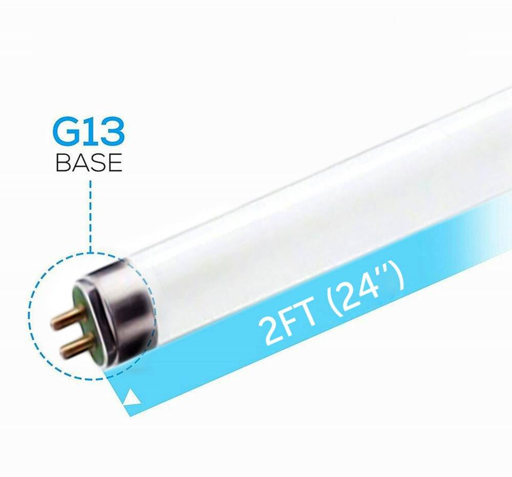 Circle (6 Pack F17T8/841 17W 24 Inch T8 Fluorescent Tube Light Bulb, 4100K Cool White, Medium Bi-Pin (G13) Base, 17 Watt T8 Light Bulbs